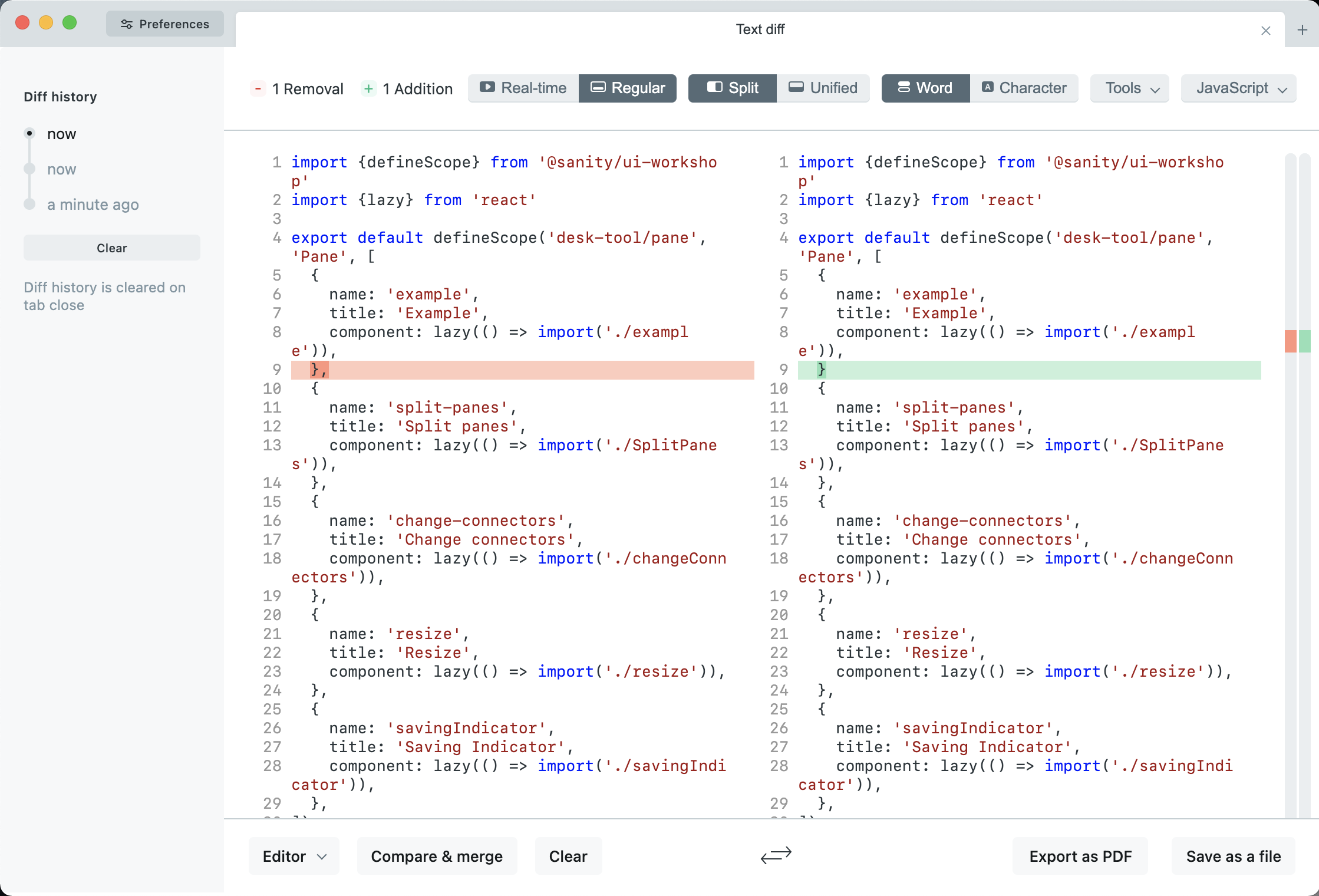 Web And Desktop File Comparison Diffchecker Pro